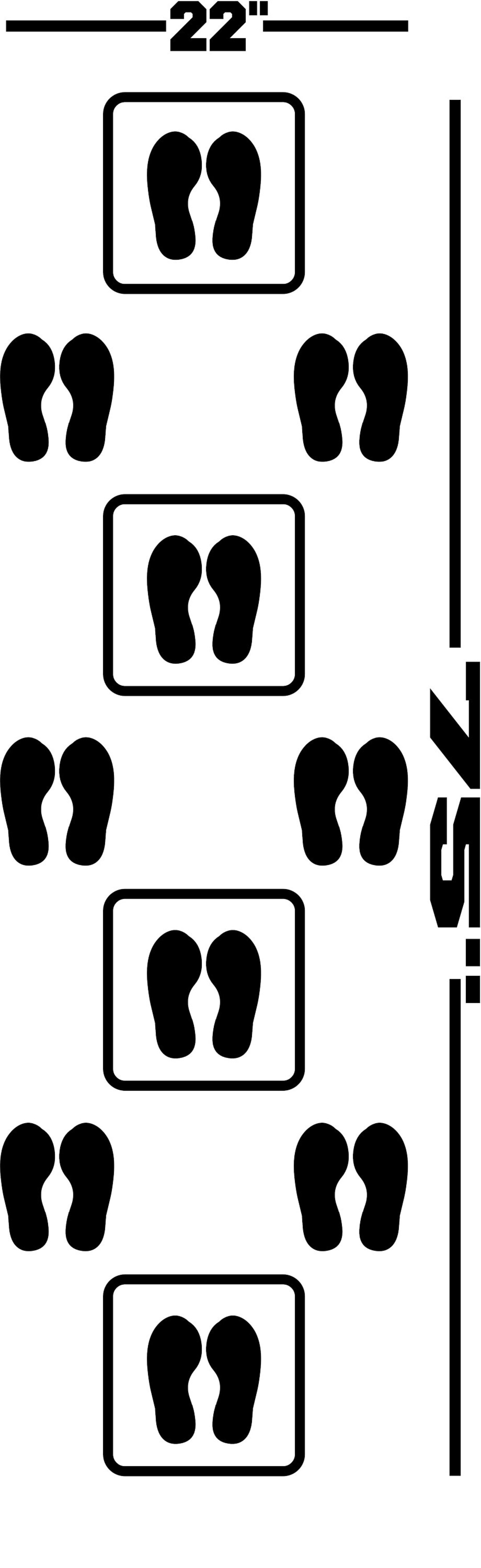 Hopscotch Jump Skip Game Recess Kid Nursery Vinyl Wall Art Decor Floor ...