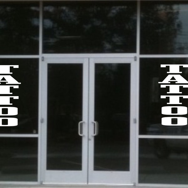 Tattoo Shop Window Decal - Etsy