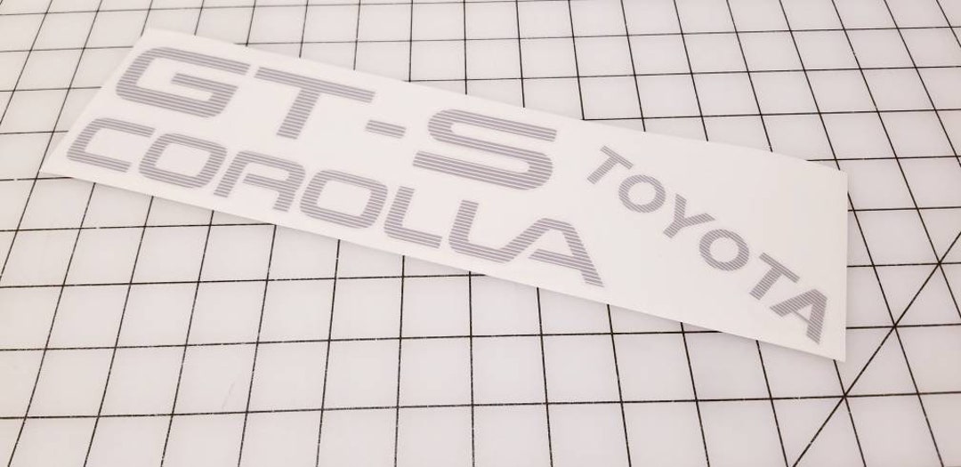 Trunk Decal Set for GTS or SR5 Toyota Corolla Celica Ae86 Ae88 - Etsy