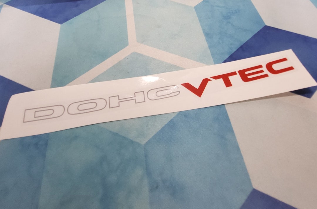 DOHC Vtec Curved Rear Hatch Trunk Window Decal for Jdm 90-93 Da DB DC ...