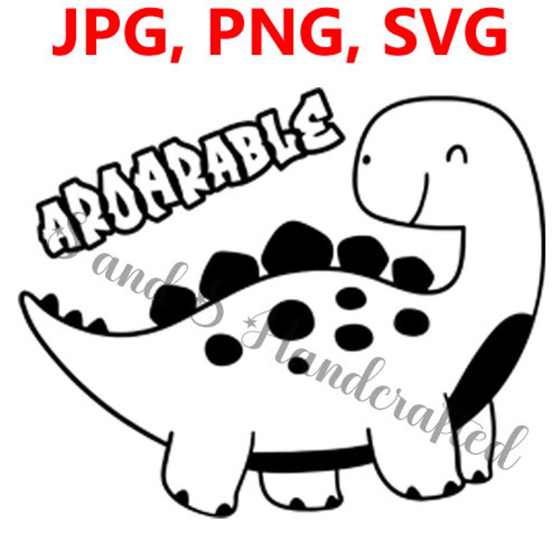 Aroarable Dinosaur SVG, PNG, JPG Cut File - Etsy
