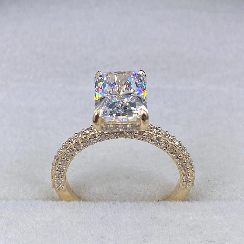 Large Diamond Ring - Etsy