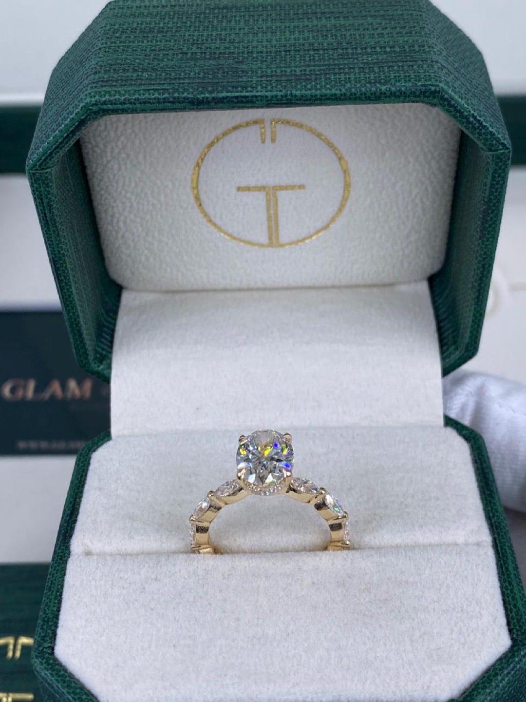14k Yellow Gold Proposal Ring for Women, IGI Certified E/VVS2 Clarity ...