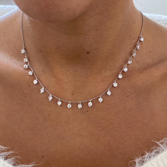 Vvs diamond necklace womens store