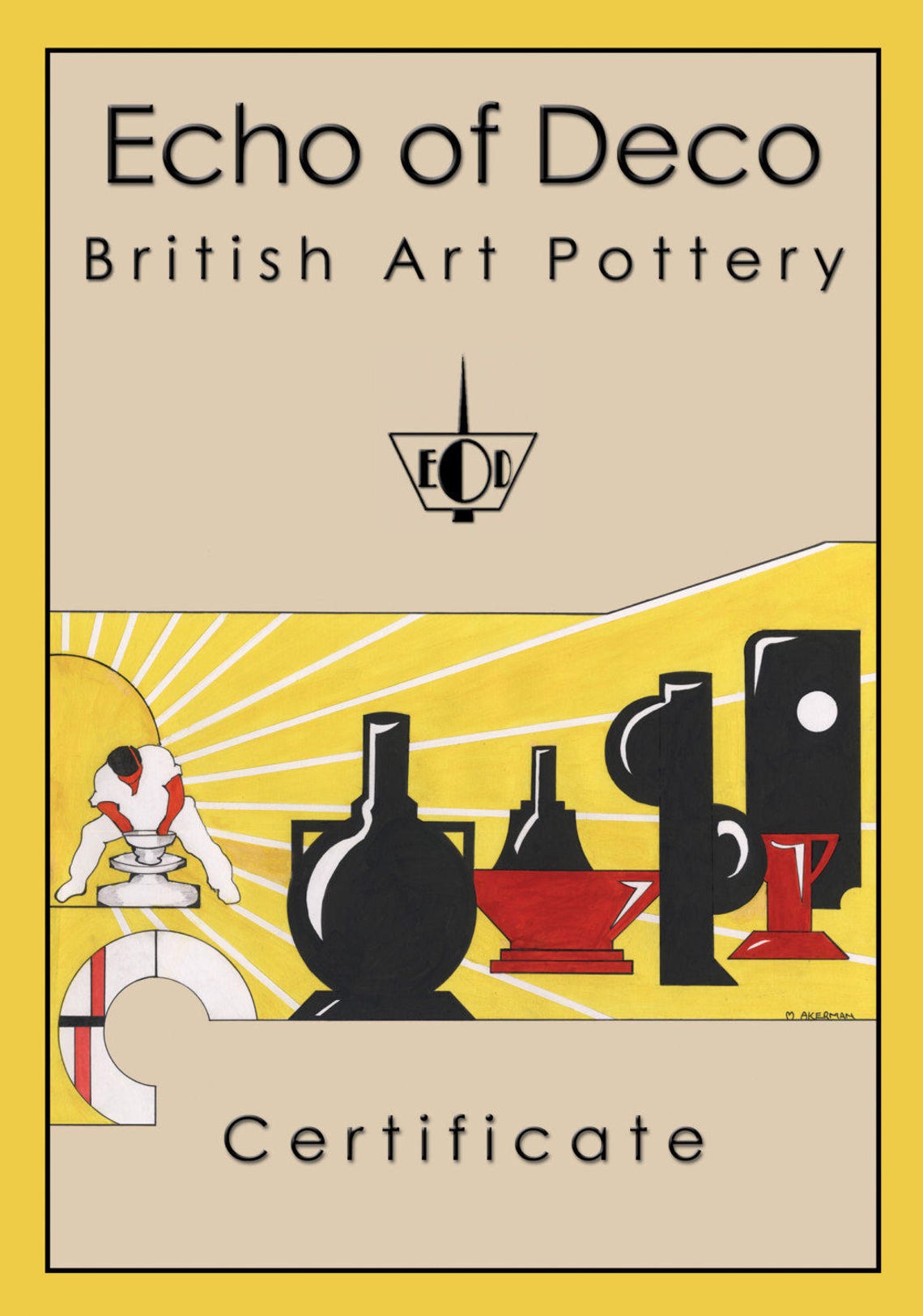 Echo of Deco British Art Pottery Art Deco Inspired Sybil Andrews 'the ...