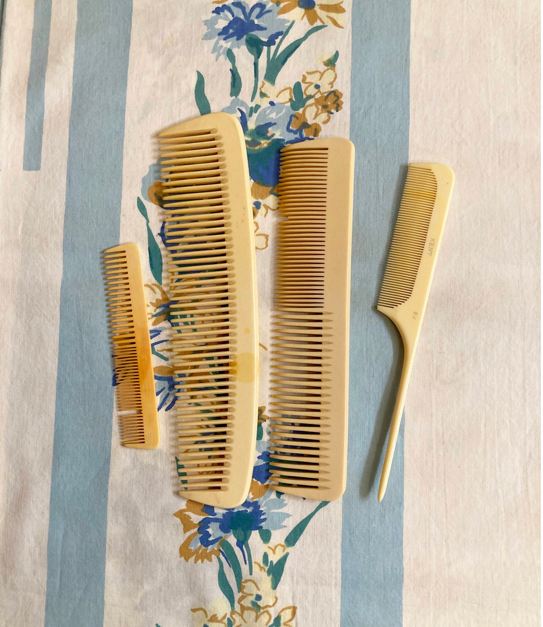 Combs, Celluloid Combs, Hair Combs, Set of 4, Vintage - Etsy