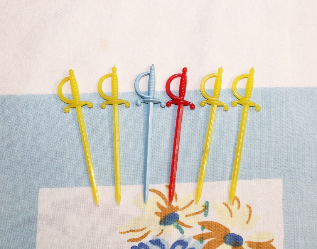 Sword Cocktail Picks Sword Toothpicks Food Picks Vintage - Etsy