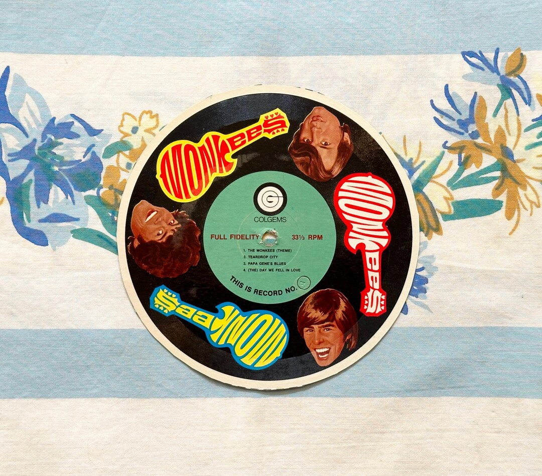 Monkees Record, Monkees Cereal Box Record, Colgem, 1969 - Etsy