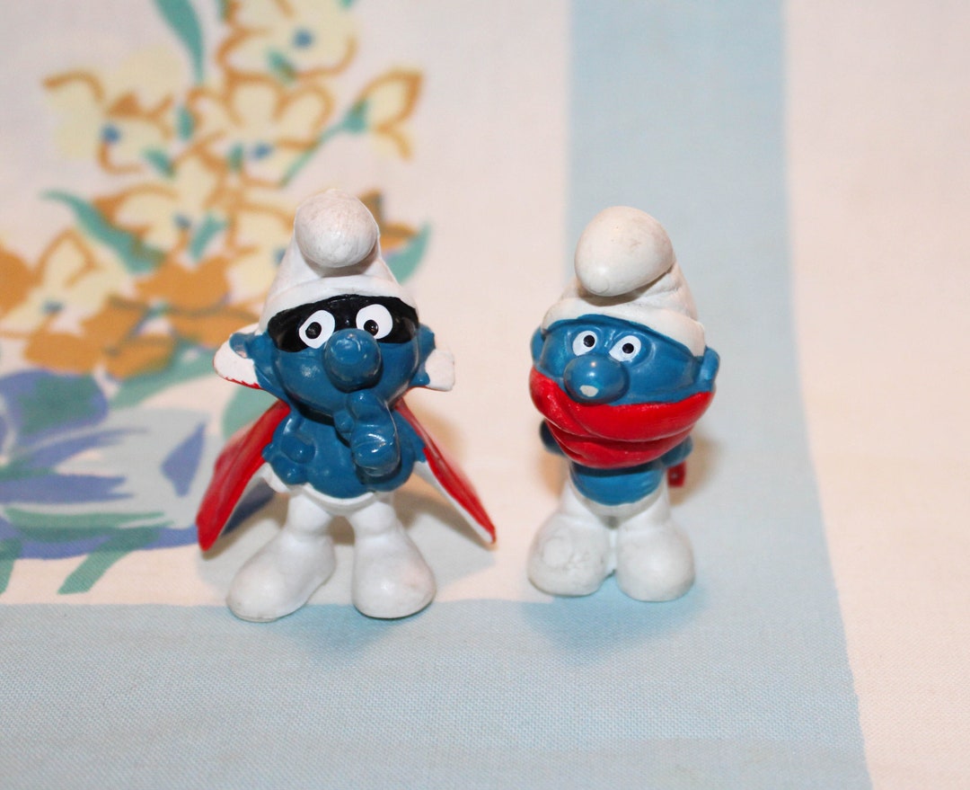 Smurfs, Super Hero Smurf, Smurf With Scarf, Vintage - Etsy