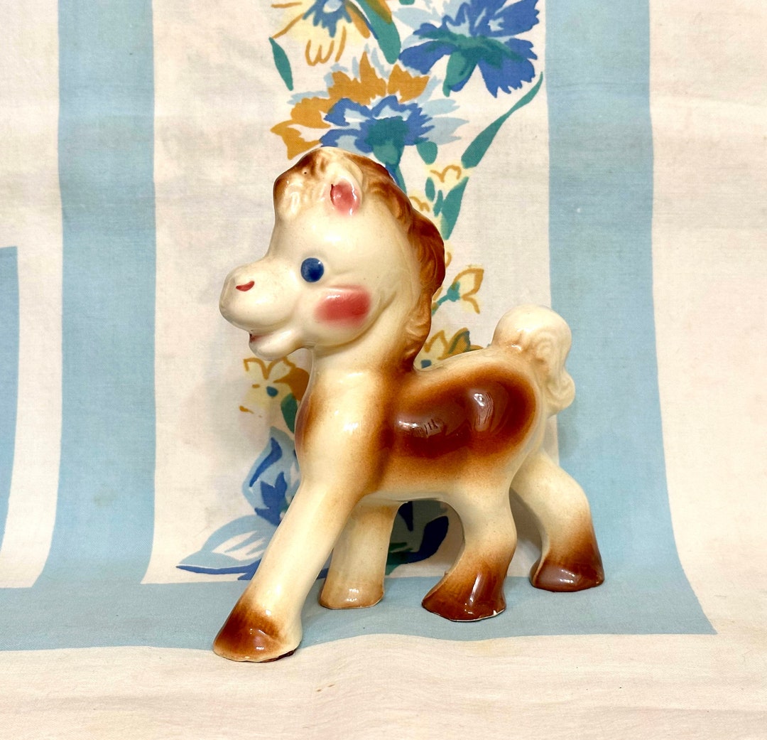 Pony Statue, Pony Figure, Porcelain Pony, 1950s - Etsy