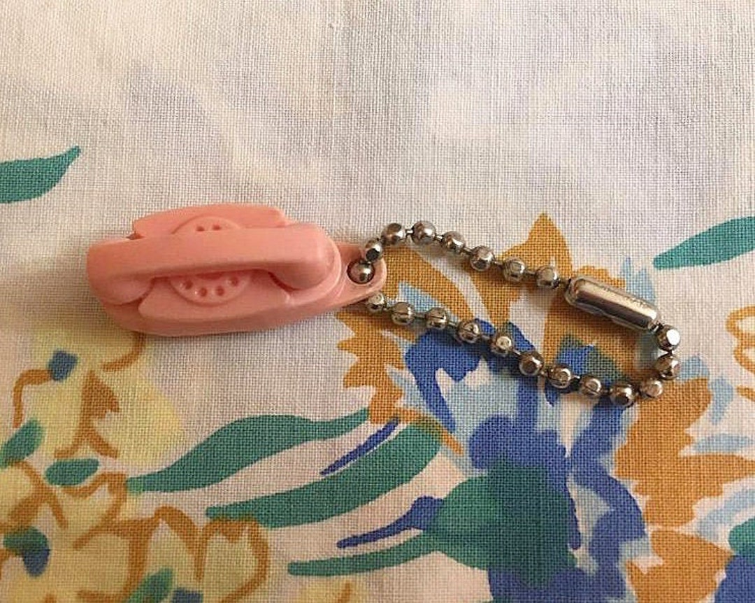 Pink Princess Phone Charm, 1950s, Key Fob, Keychain - Etsy