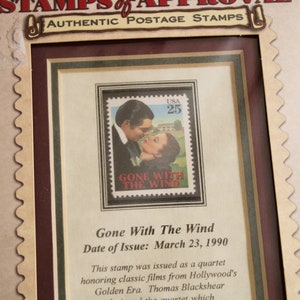 Gone With the Wind Stamp, "stamps of Approval", Authentic Postage Stamp ...