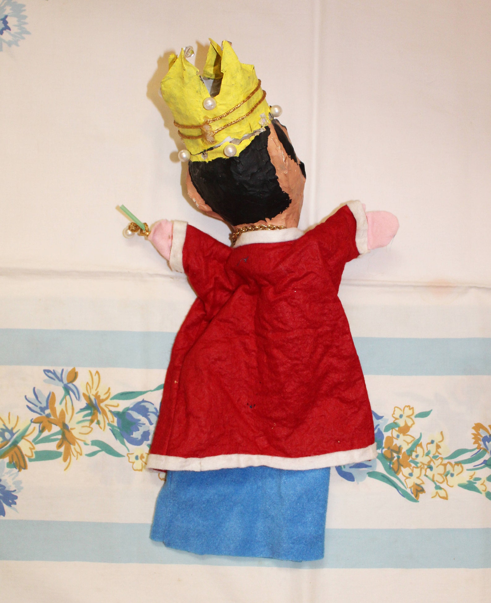 King Hand Puppet Paper Mache Hand Puppet Handmade Hand - Etsy