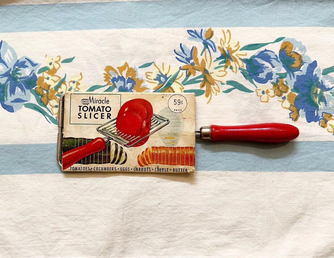 Tomato Slicer, Ekco Miracle Tomato Slicer, Red Handle Slicer, 1950s - Etsy