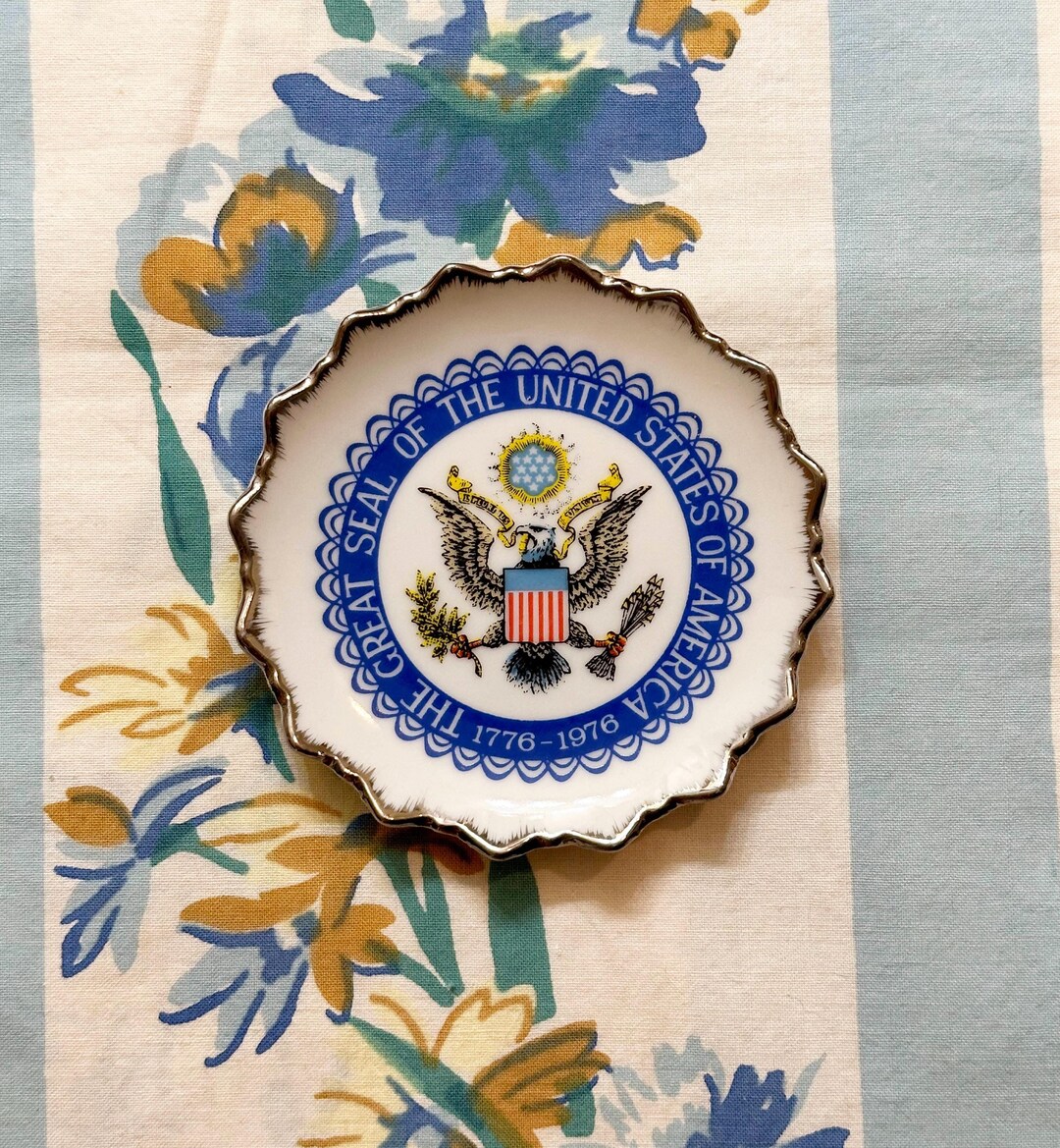 Souvenir Plate, America Souvenir Plate, Seal of America Plate, 1976 - Etsy
