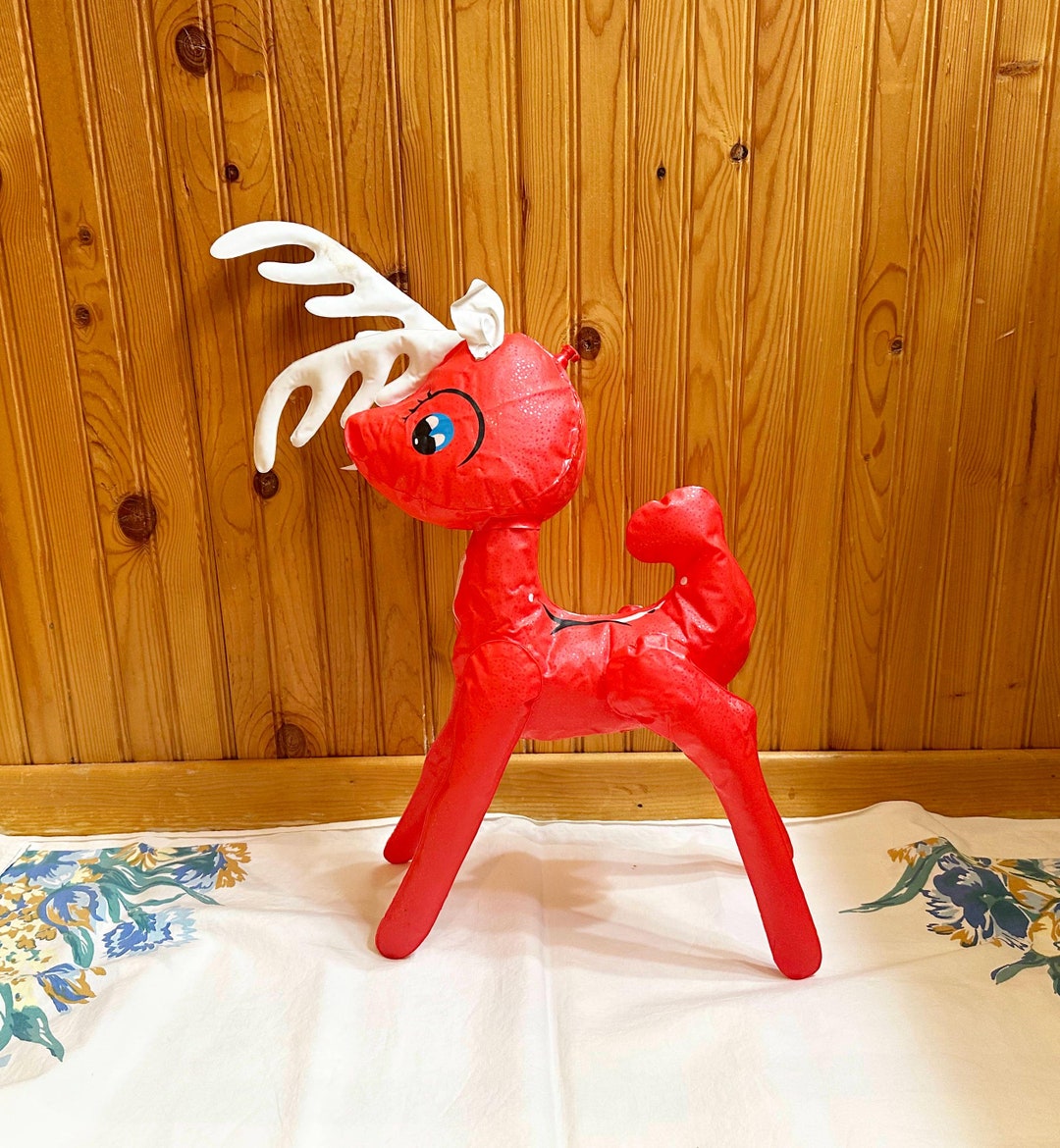 Reindeer Toy, Blow up Reindeer Toy, Vinyl Inflatable Reindeer Toy ...