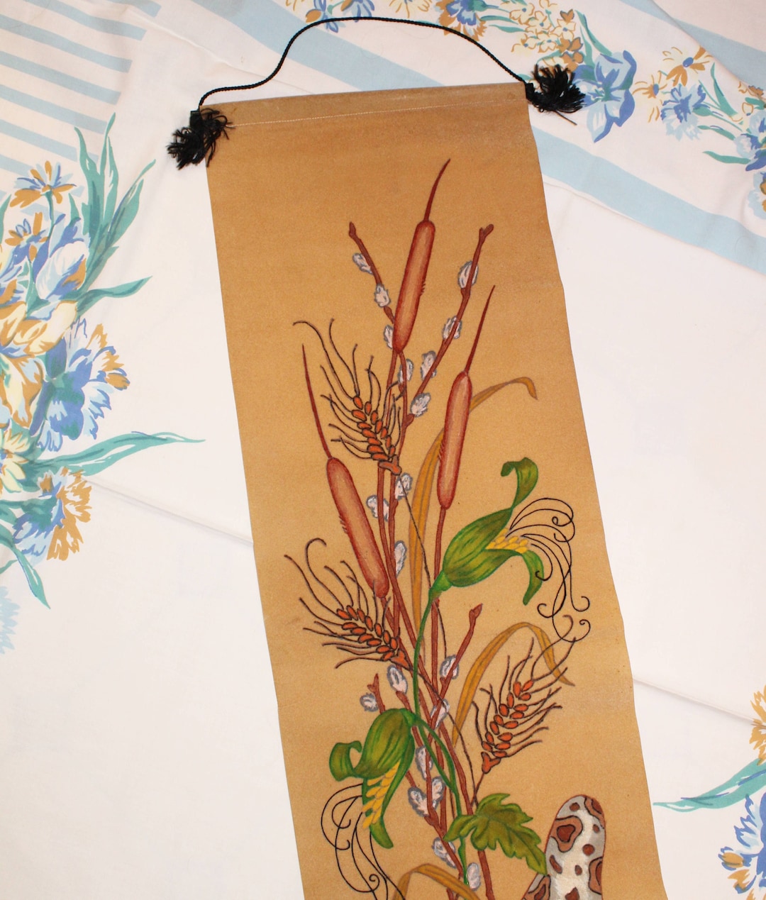 Mushroom Hanging, Velvet Hanging, Artex Mushroom Painting, Liquid ...