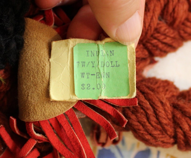 Indian Yarn Doll Native American Yarn Doll Made by Indians | Etsy