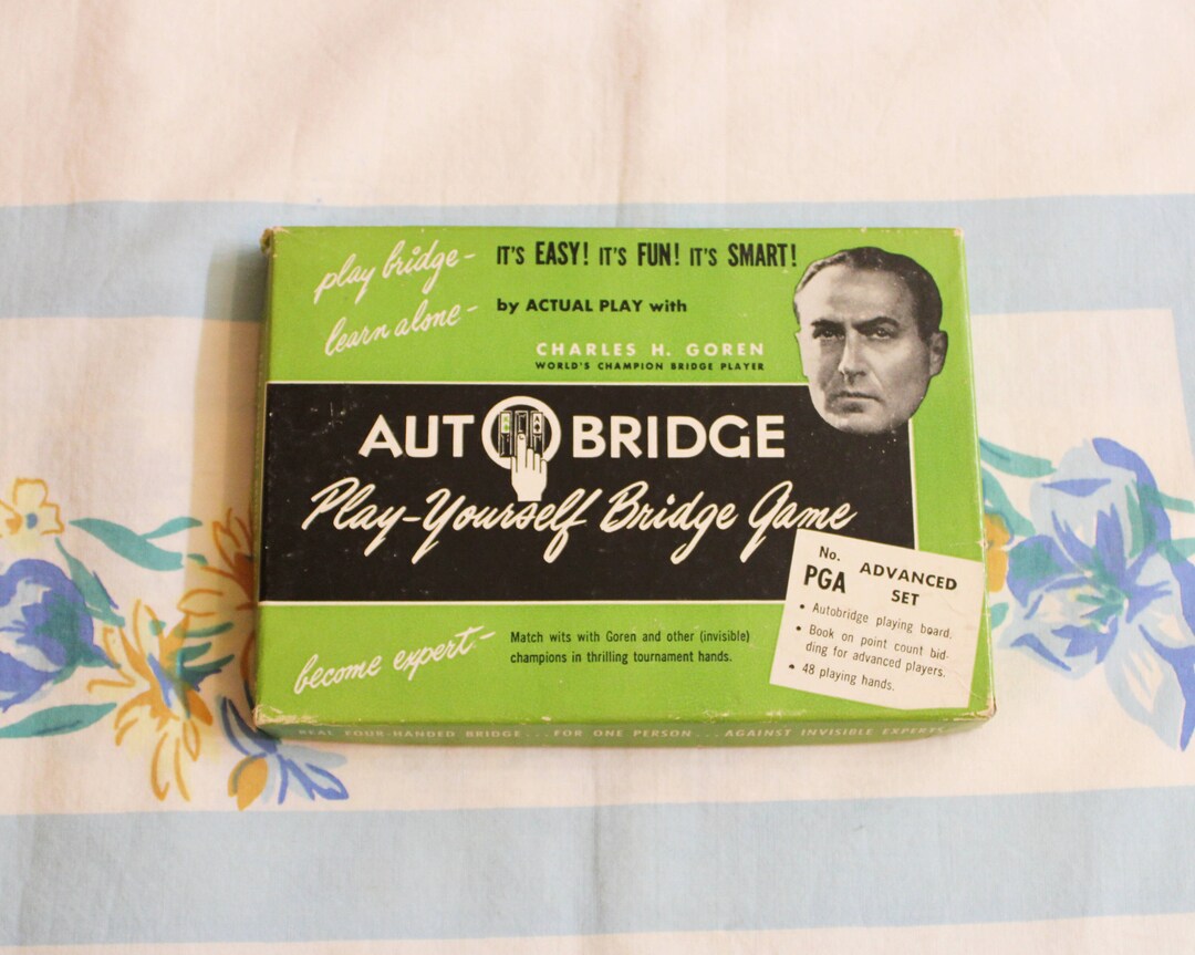 Autobridge, Auto Bridge Game, Play-yourself Bridge Game, 1950 - Etsy