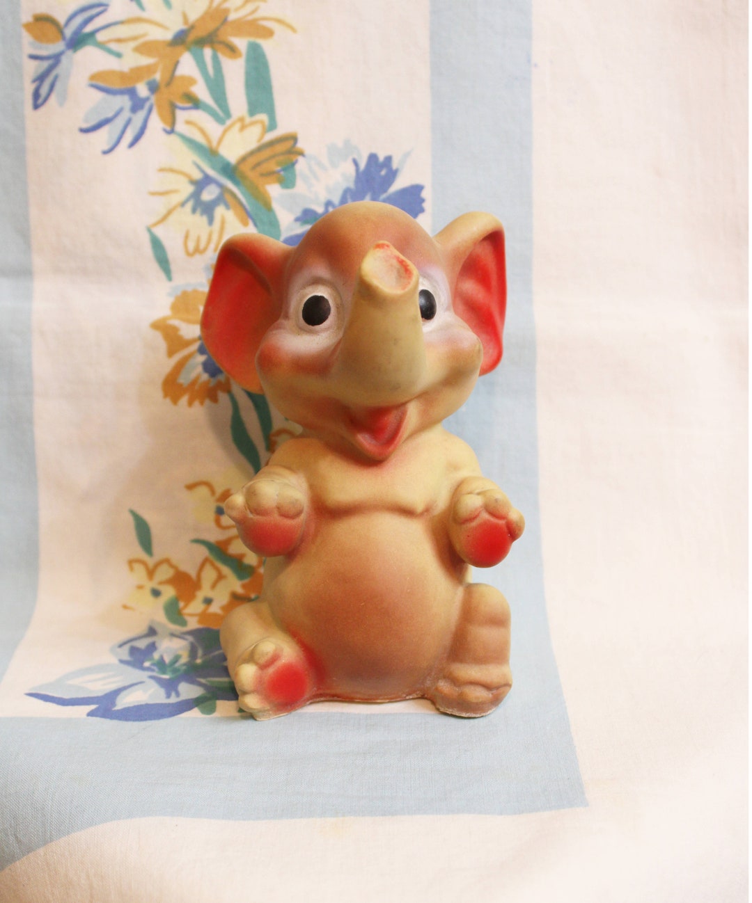 Elephant Squeak Toy, Rubber Elephant Toy, Vintage - Etsy