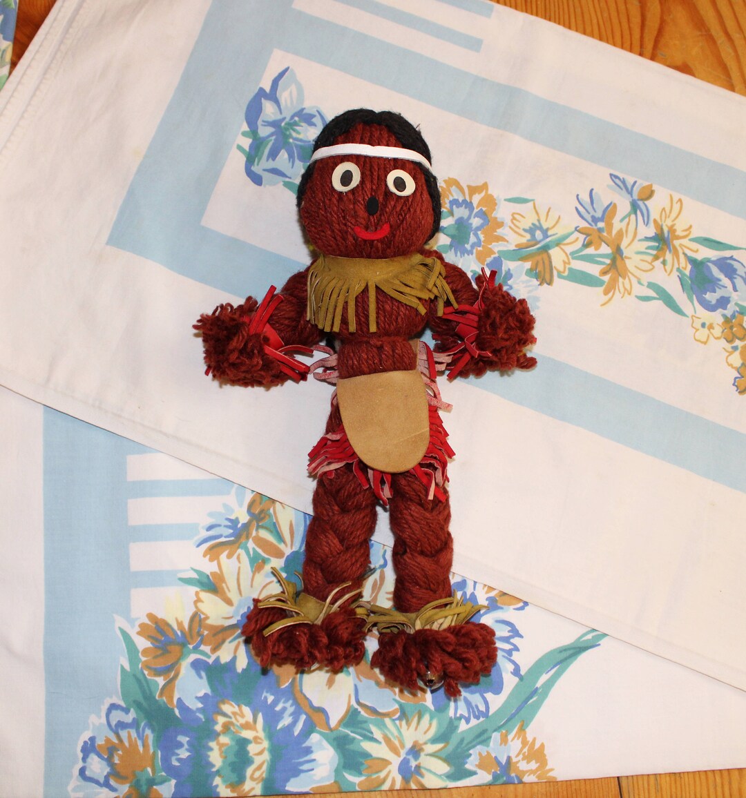 Indian Yarn Doll, Native American Yarn Doll, Made by Indians, 1950s - Etsy