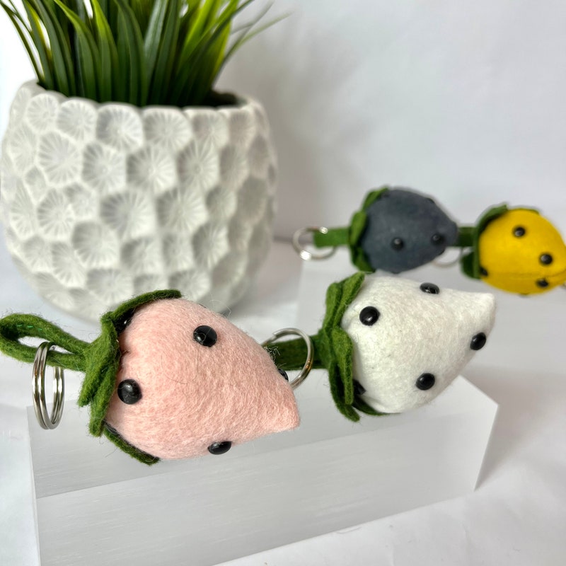 Felt Key Chain - Etsy