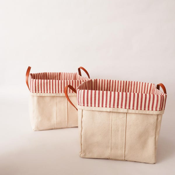 Canvas Storage Bin - Etsy