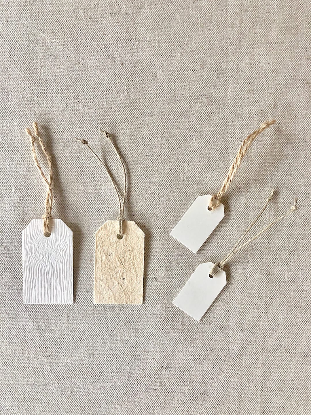 Langiappe Tag Mix | LTM1 | Blank Mulberry & Embossed Wood Duplex Tag ...