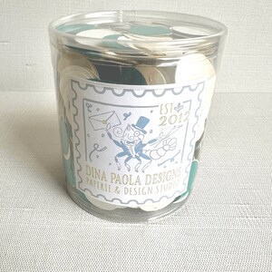 LAGNIAPPE CONFETTI MIX | LCM2 | 0.75" | 3.5 Oz | Peacock, White & Cream ...