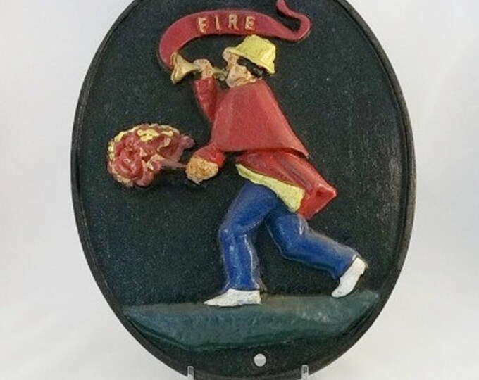 Vintage Reproduction Fire Mark- Cast Iron Fire Mark- Cast Iron ...