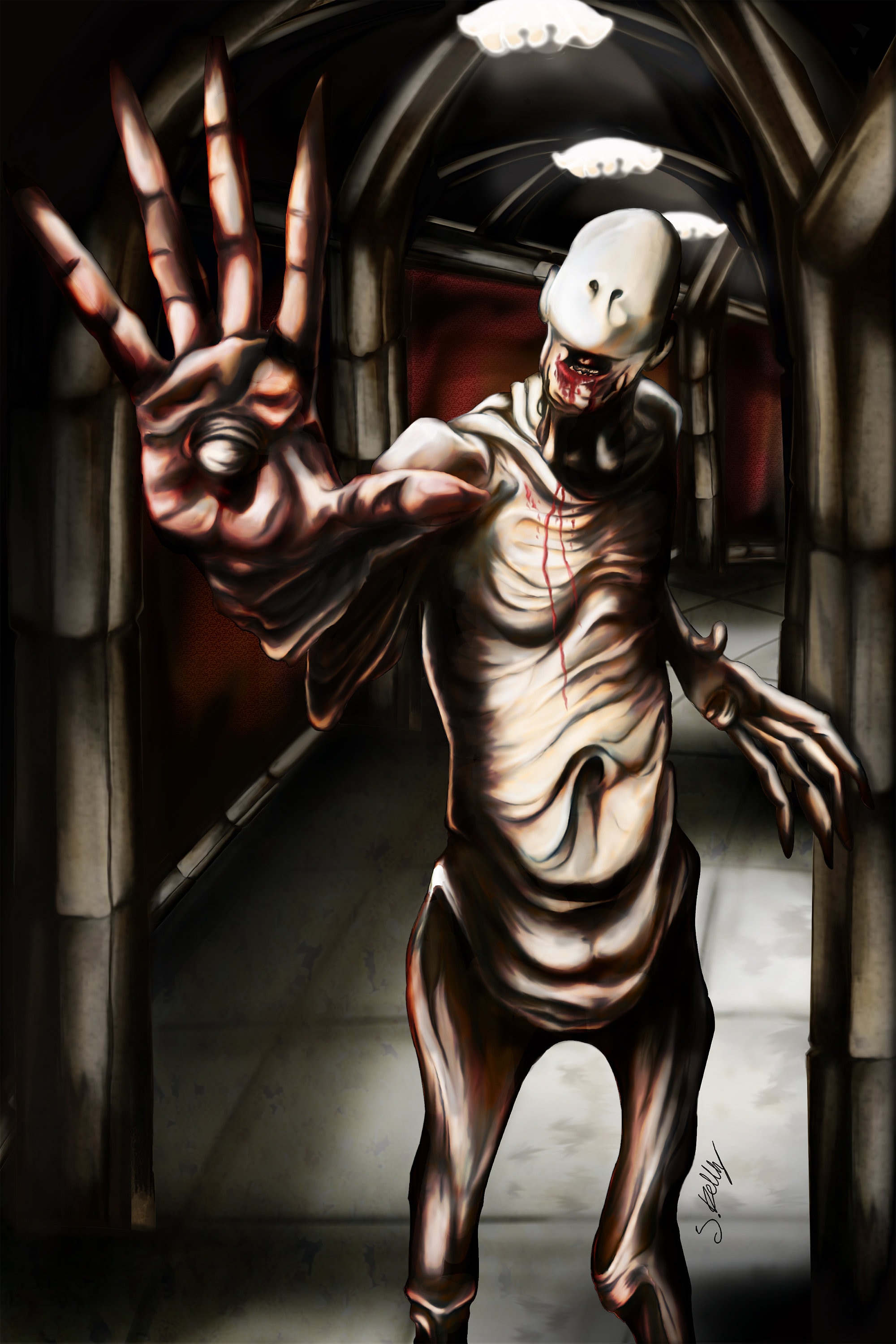 Pan's Labyrinth Pale Man Fan Art - Etsy