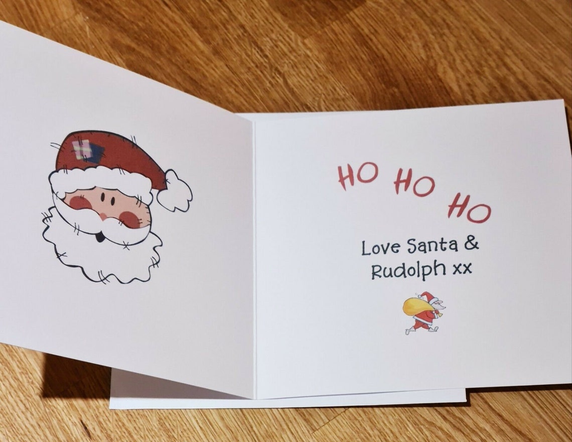 Santa Personalised Thank you Card from Santa to Your Children | Etsy