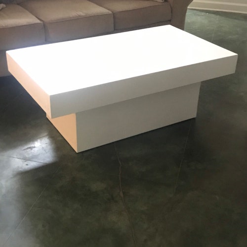 Concrete Coffee Table Exposed Aggregate 1 X 1m Modern Bespoke - Etsy