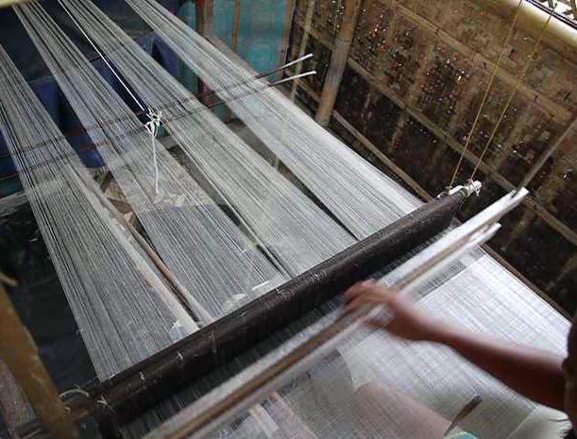 PINEAPPLE FIBER FABRIC / Pina (bast Fiber), Silk - Etsy