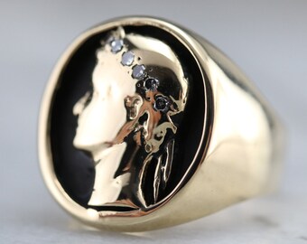 Caesar Signet Ring - Etsy