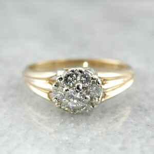 Vintage Modest Size Cocktail Ring With Fine Diamonds DNQKCY - Etsy