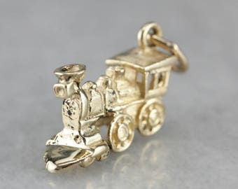 Gold Train Necklace - Etsy