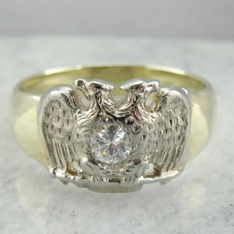 Double Headed Eagle Ring - Etsy