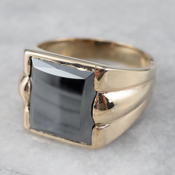 Hematite Ring - Etsy