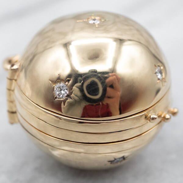 Ball Locket Necklace - Etsy