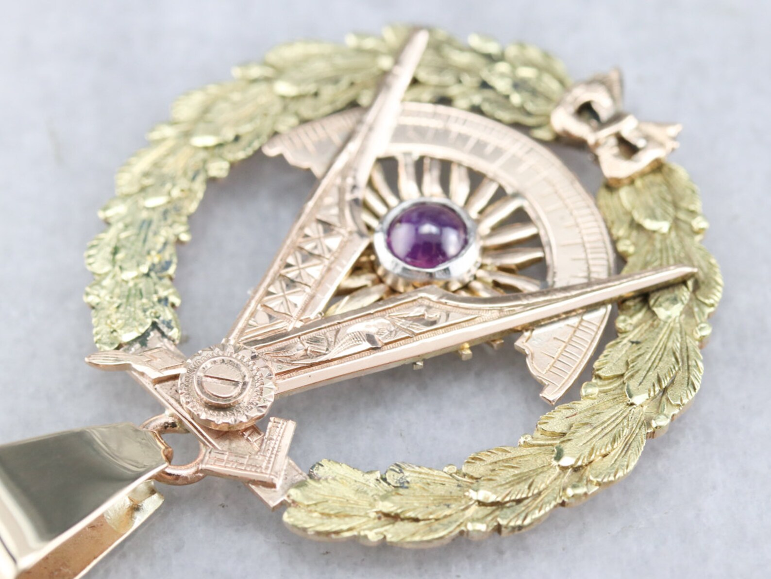 Antique Star Ruby Masonic Pendant Art Nouveau Masonic - Etsy