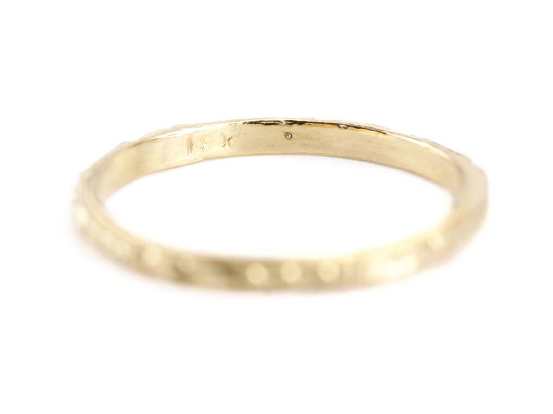 The Cora Band in 18 Karat Yellow Gold Stacking Band Wedding | Etsy