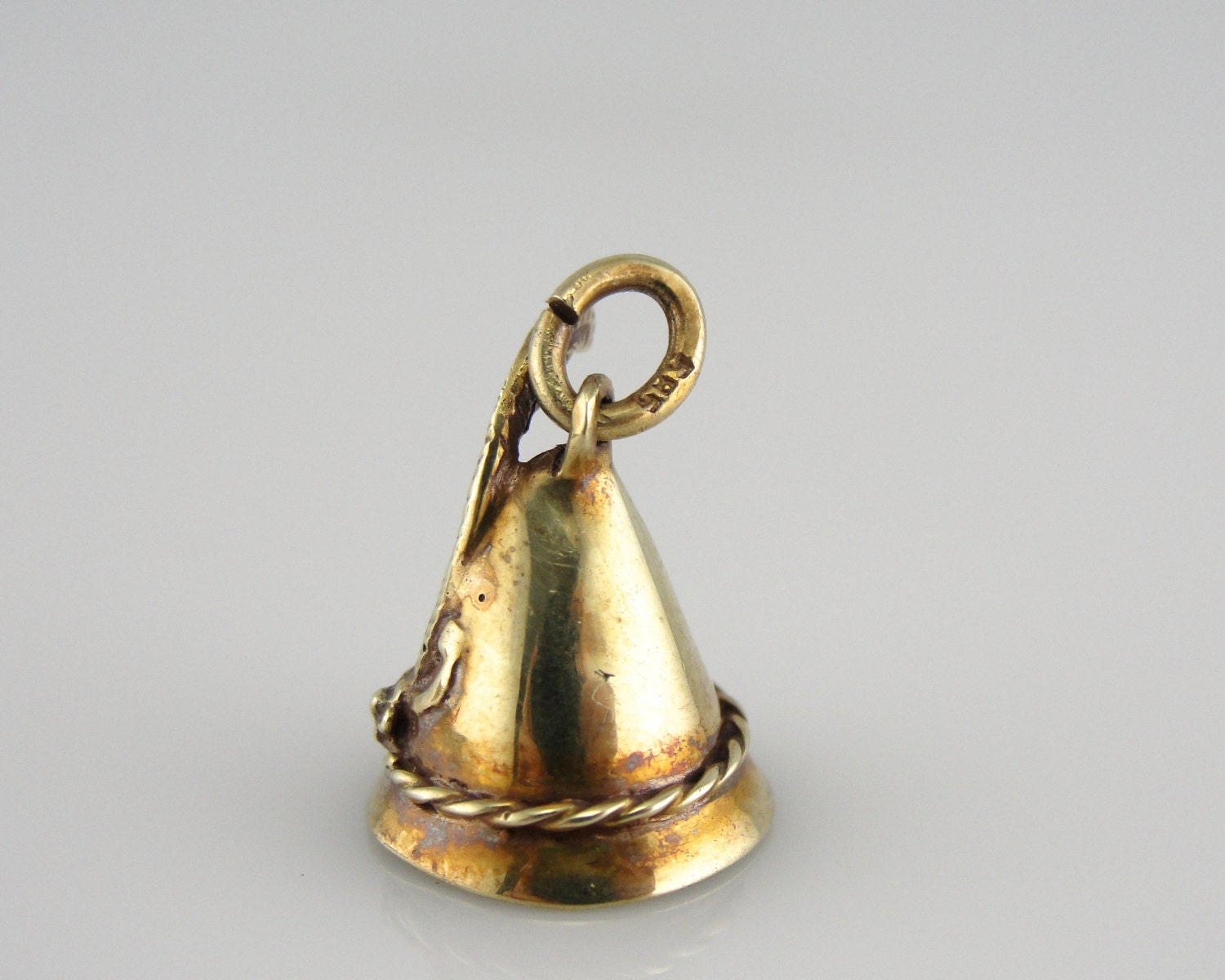 Vintage Bavarian, Alps Hat or Cap With Feather, Fine Gold Charm 6D0M02 ...