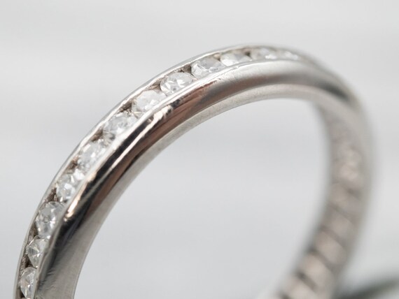 Platinum Channel Set Diamond Eternity Wedding Band, S… - Gem