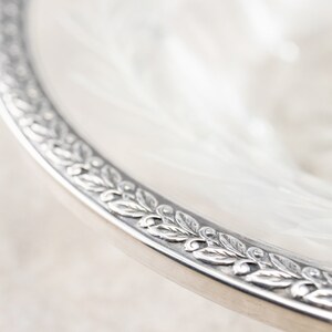 Vintage Sterling Silver and Glass Bowl, Vintage Silver Tableware ...
