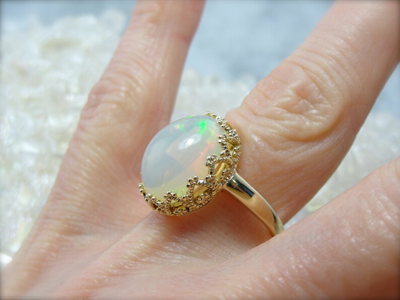 Mid-Century Opal Cabochon Cocktail Ring N1FFE8-N | Etsy Mid-Century Opal Cabochon Cocktail Ring N1FFE8-N | Etsy