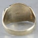 Men's Gold Signet Ring, "gm" Monogram, Yellow Gold Ring, Statement Ring ...