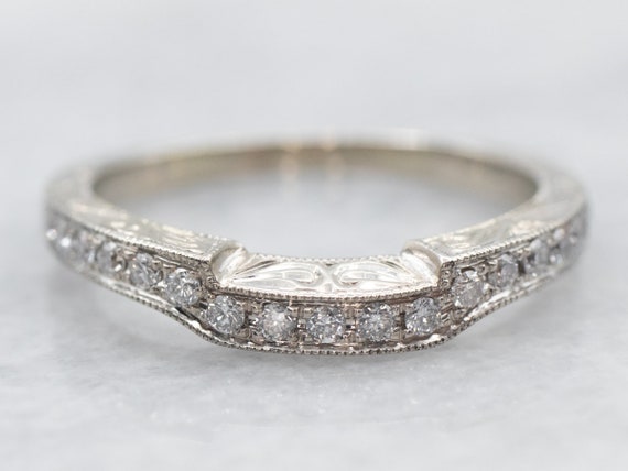 White Gold Neil Lane Diamond Guard Wedding Band White Gold Diamond Wedding Band Diamond Guard Band Guard Band Wedding Band Band A29358 Etsy