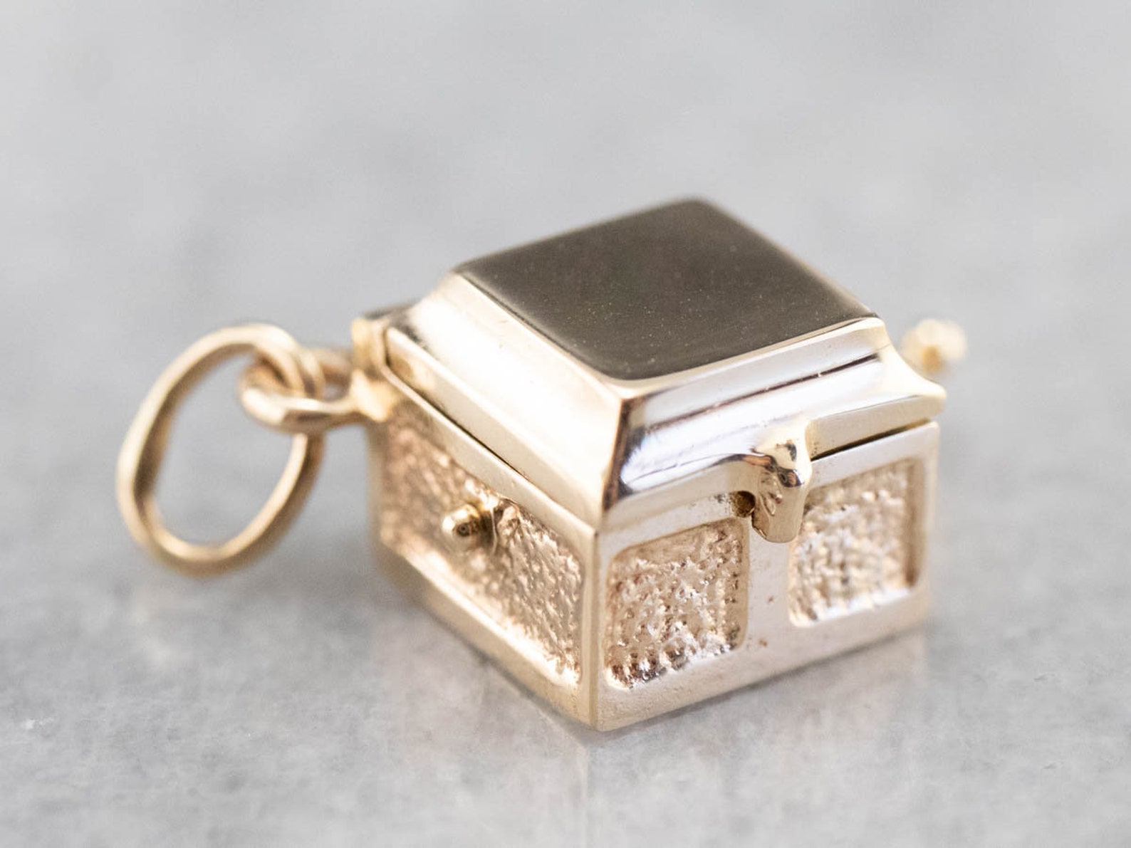 Vintage Record Player Gold Charm Enamel Moving Charm Music - Etsy