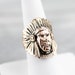 Native American Chief Gold Ring, Statement Ring, Men's Gold Ring ...